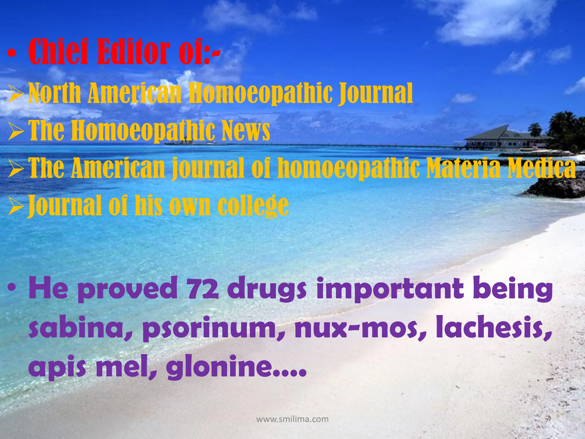 pioneers of homoeopathic medicine system | PPT | Free Download