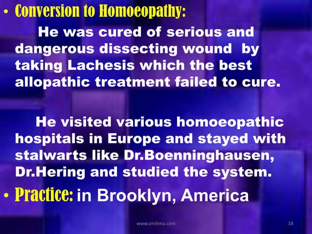 pioneers of homoeopathic medicine system | PPT