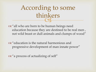 Pioneers in education | PPTX