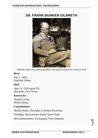 Pioneers In Industrial Engineering | PDF