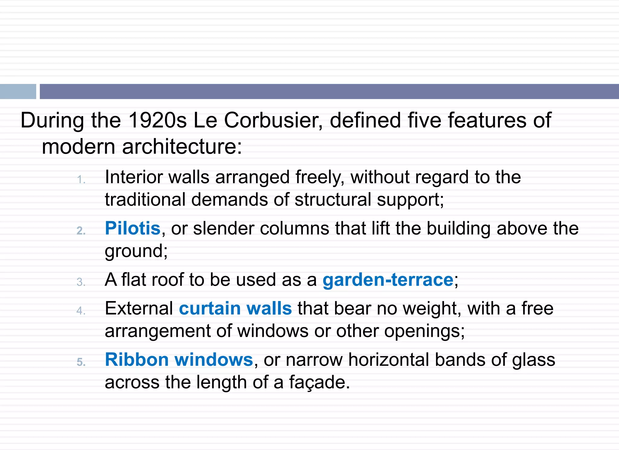Pioneers of modern architecture | PPTX