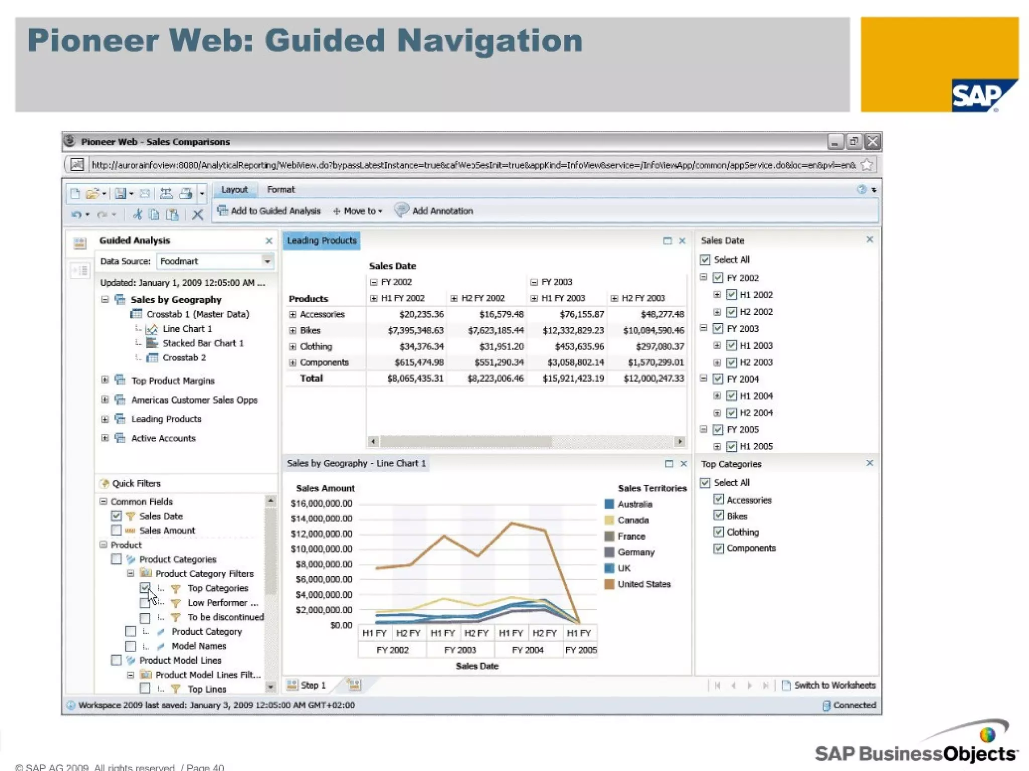 Pioneer The Tool - Screenshots from the SAP BO Roadmap | PPT