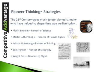 Pioneer Thinking Strategies Client Ppt | PPT