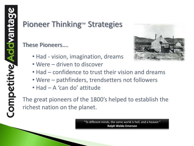 Pioneer Thinking Strategies Client Ppt | PPT