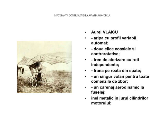 Pionierii aviatiei romanesti | PPT