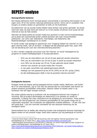 Pioniers swot analyse sociale media Politie Gent | PDF