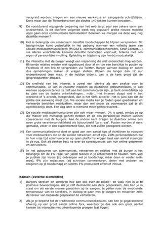 Pioniers swot analyse sociale media Politie Gent | PDF