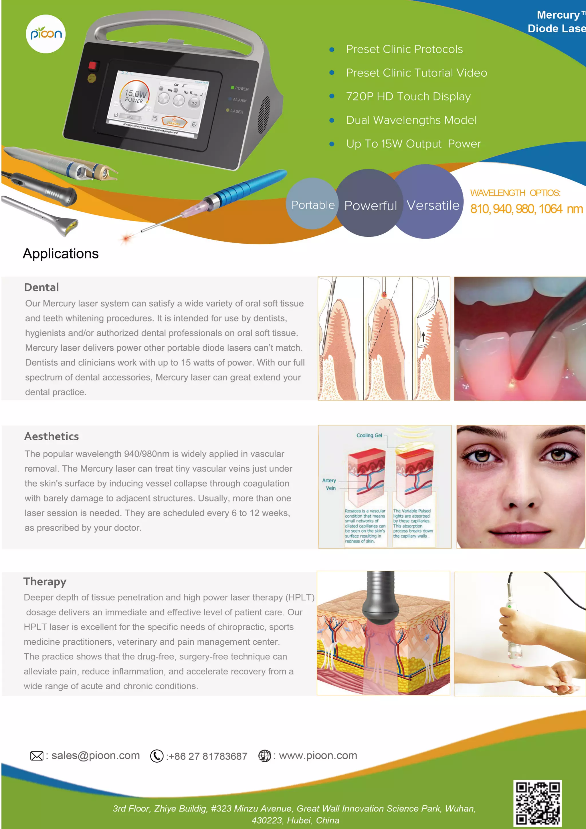 Pioon Medical Laser System - Mercury | PDF | Surgery | Medical Health