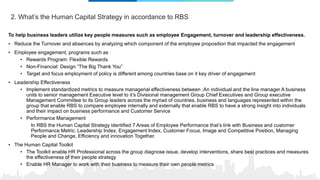 RBS Group : The Human Capital Strategy | PDF