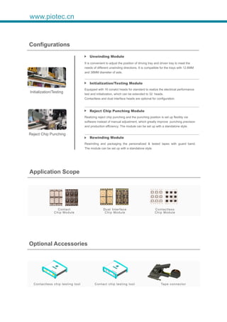 Chip Module Initializaiton and Testing Machine PTM-20T | PDF
