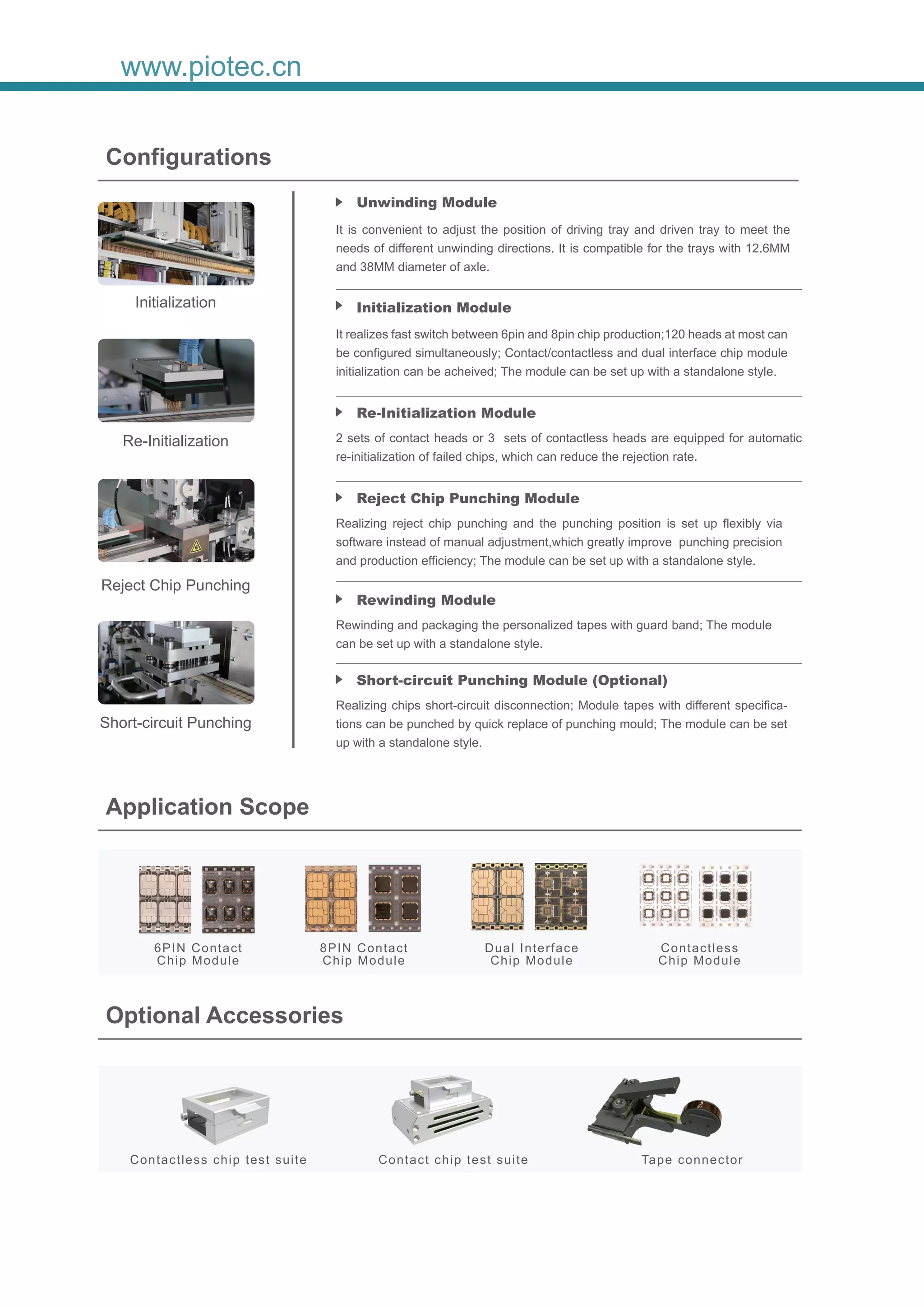 Chip Module Initialization Machine PTM-120B | PDF