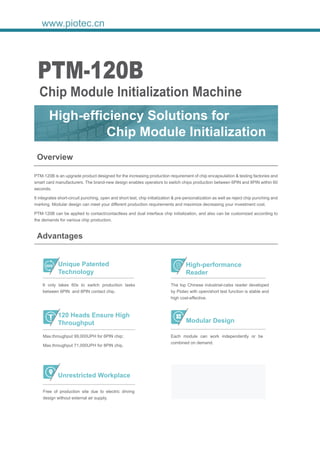 Chip Module Initialization Machine PTM-120B | PDF