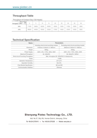 Chip Module Initialization Machine PTM-120B | PDF