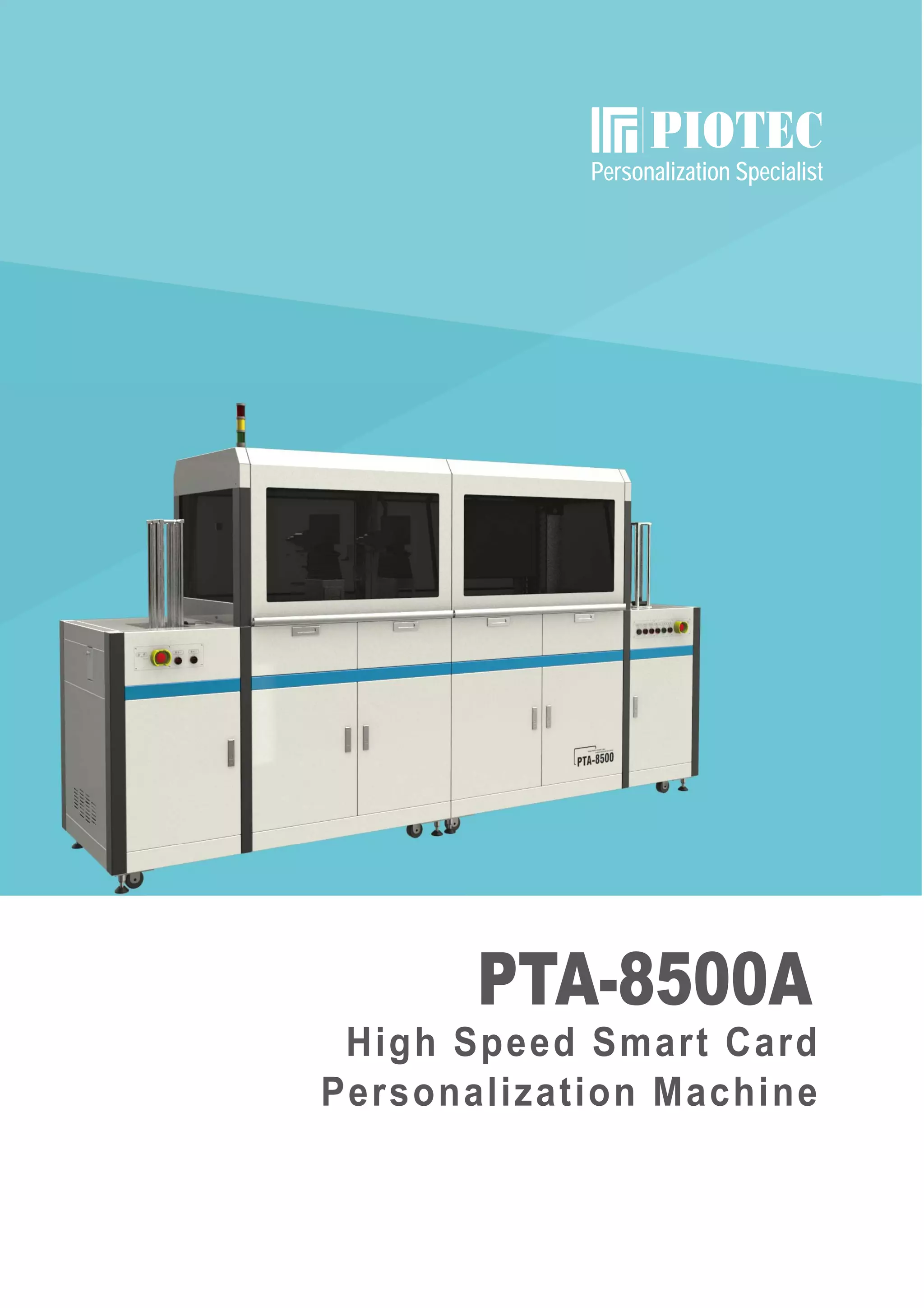 High Speed Smart Card Personalization Machine PTA-8500A | PDF