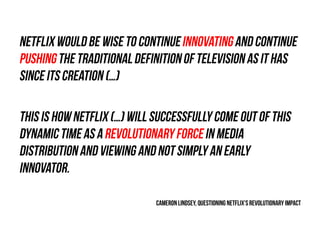 The Future of Netflix | PPT