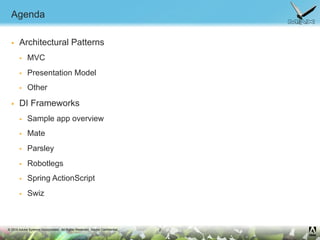 Flex/AS3 Architecture And Dependency Injection Frameworks Overview | PPT