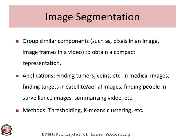 Image segmentation | PDF