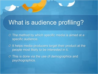 Audience Profiling | PPTX