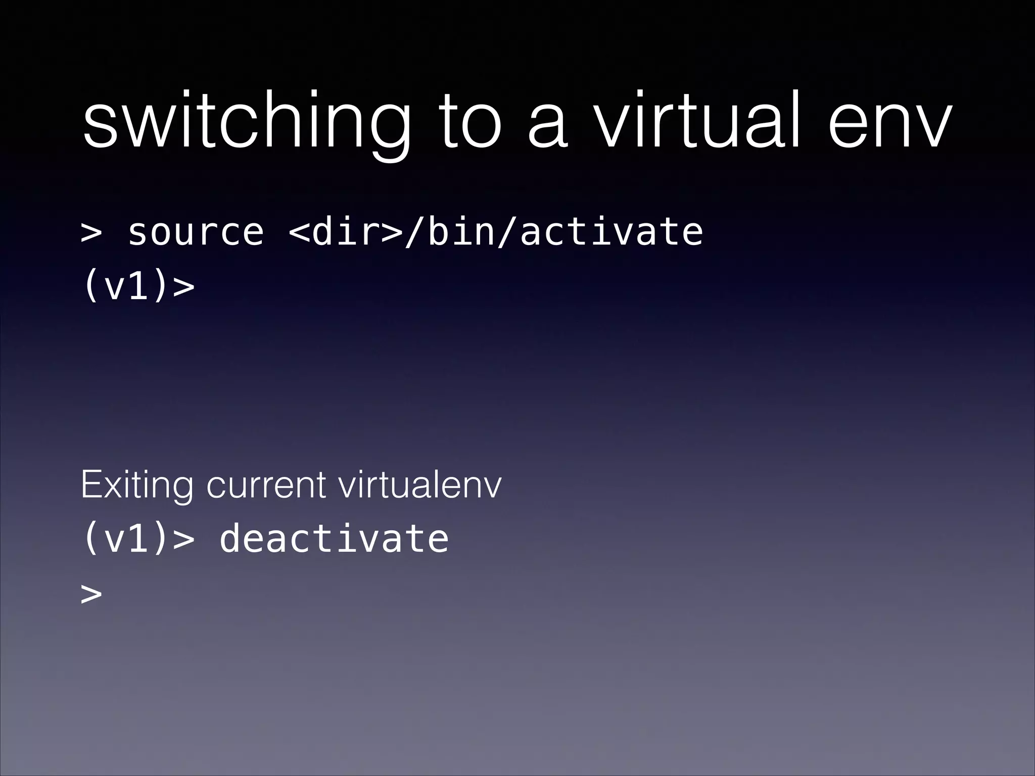 pip and virtualenv | PDF