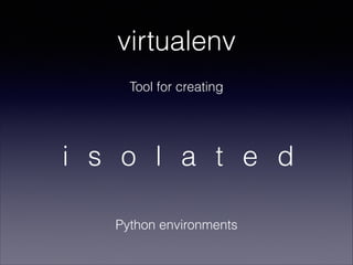 pip and virtualenv | PDF | Operating Systems | Computer Software and ...