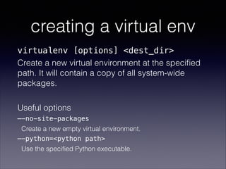 pip and virtualenv | PDF | Operating Systems | Computer Software and Applications