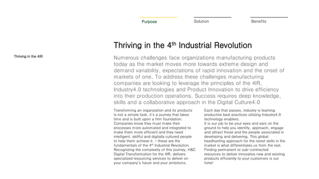 PLM 4.0 Recruiting (Haig&Co-Digital Transformation) | PPTX | Mechanical ...