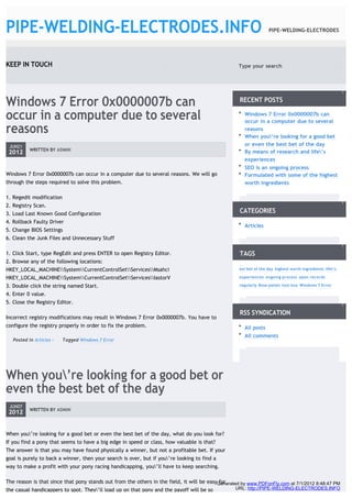 Pipe welding-electrodes | PDF | Search | Internet