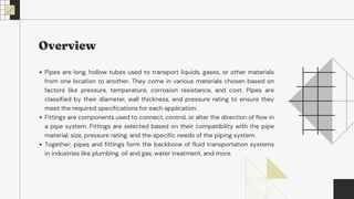 PIPE AND FITTINGS A COMPREHENSIVE OVERVIEW | PDF