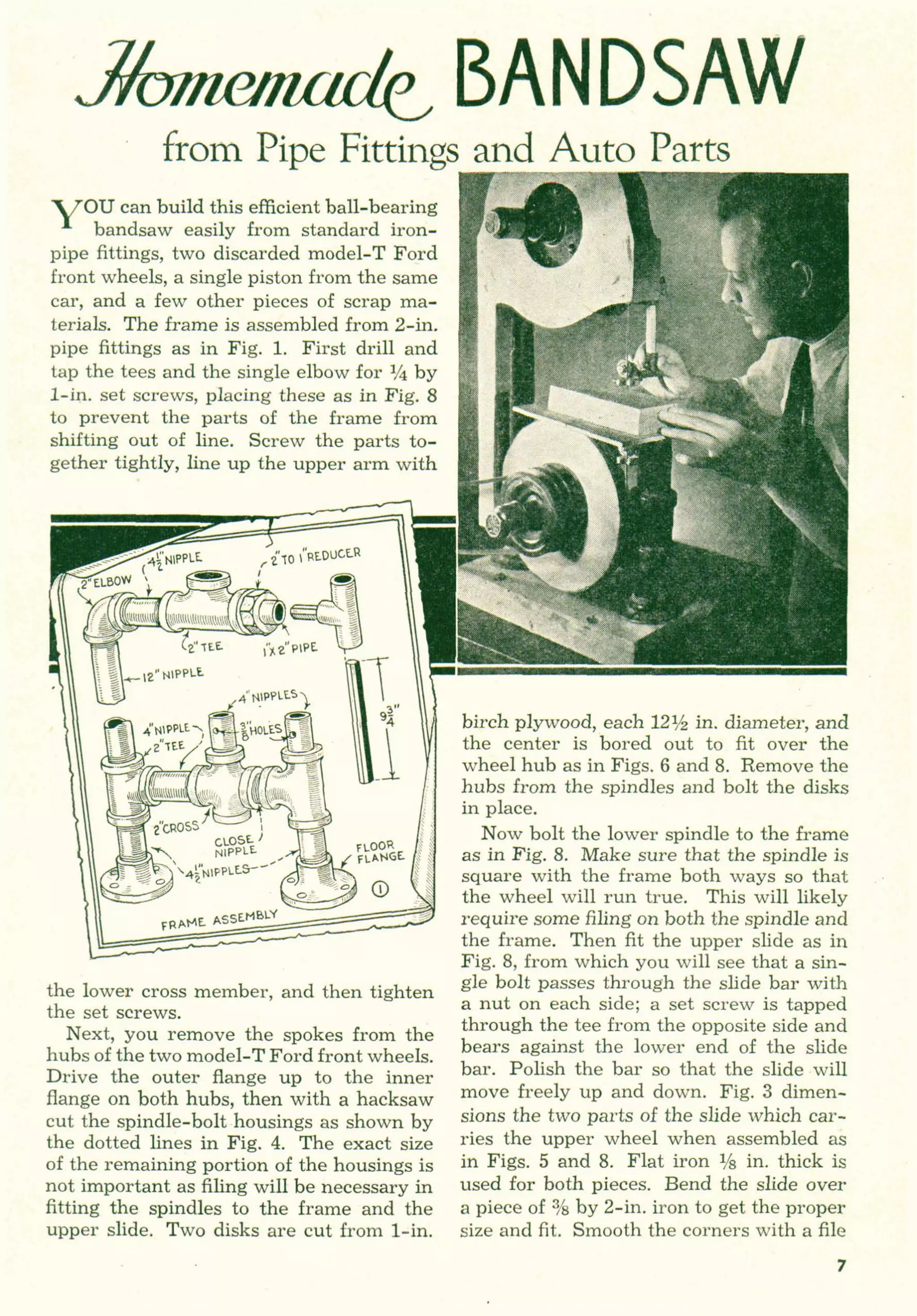 Pipe bandsaw plans | PDF