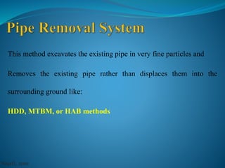 Pipe Replacement Method | PPTX | Technology & Computing