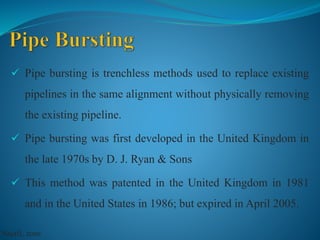 Pipe Replacement Method | PPTX | Technology & Computing
