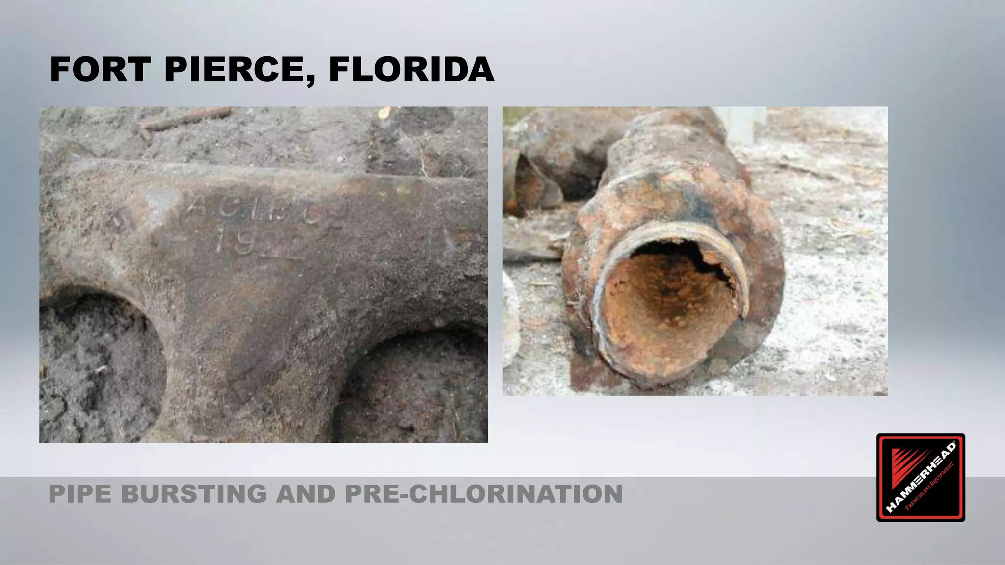 Pipe bursting and Pre-chlorination_effectiveness on large scale ...