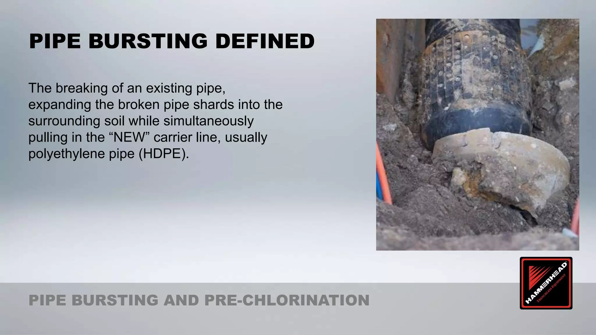 Pipe bursting and Pre-chlorination_effectiveness on large scale ...