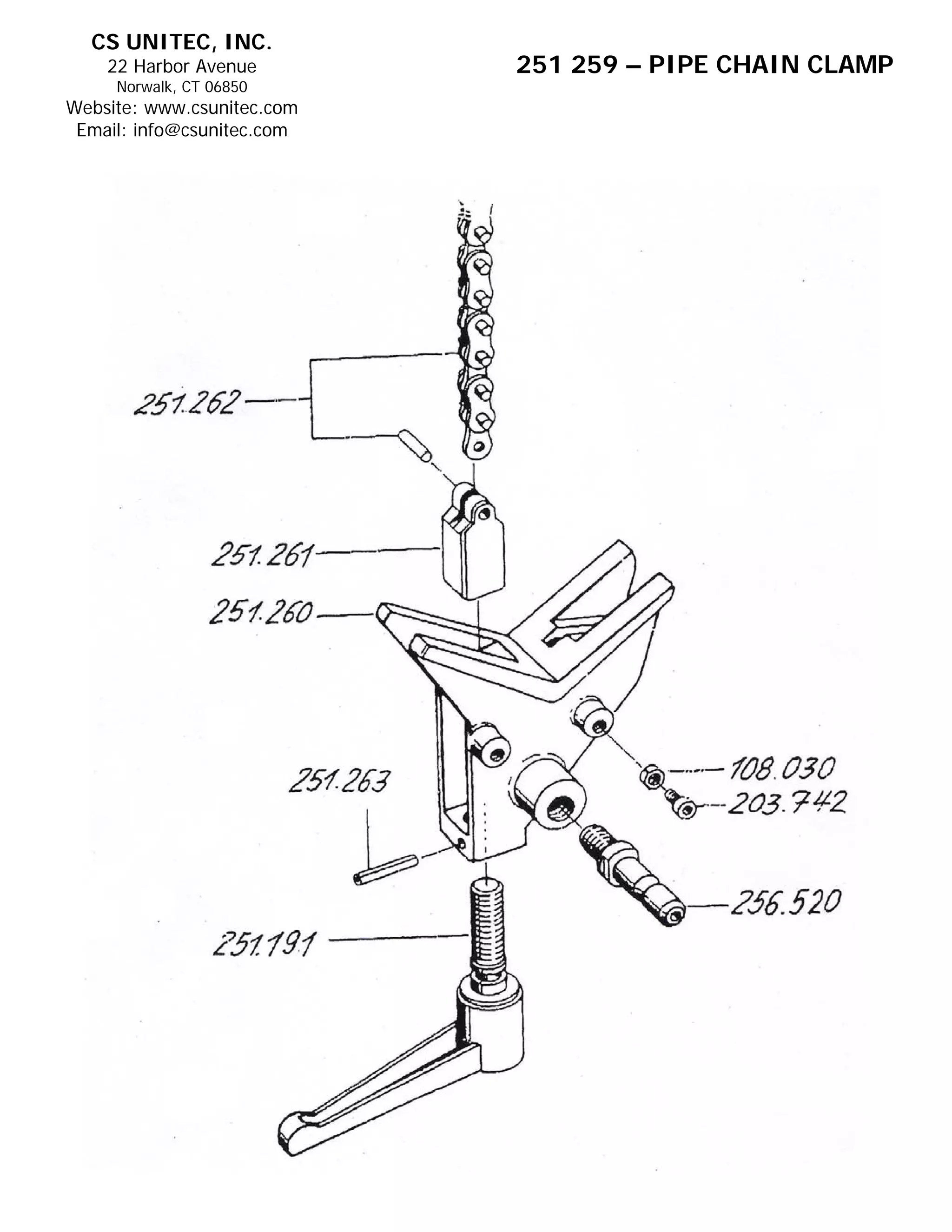 CS Unitec Pipe Clamp: 251 259 | PDF