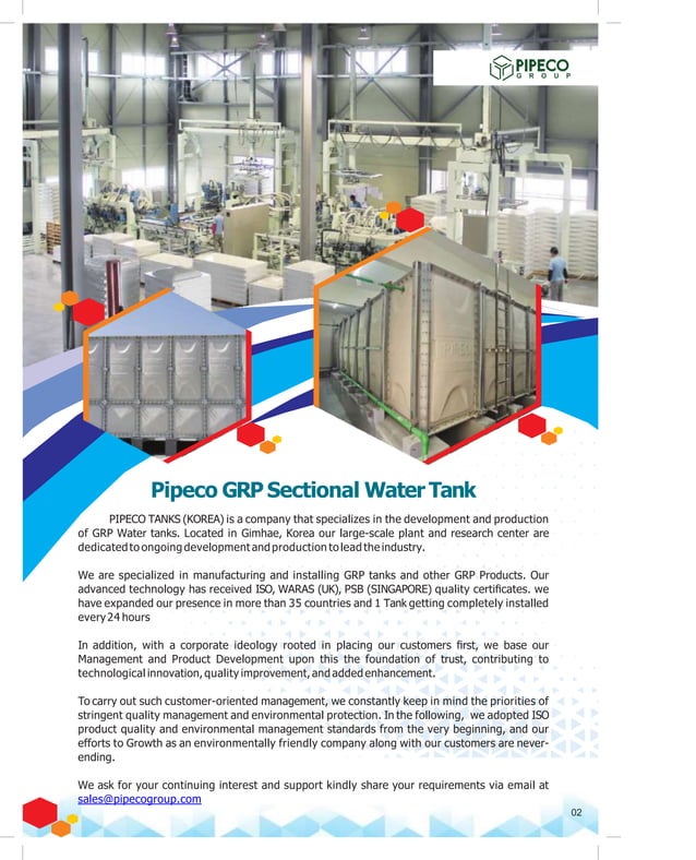 Pipeco Group India - Company Profile for Water tanks.pptx
