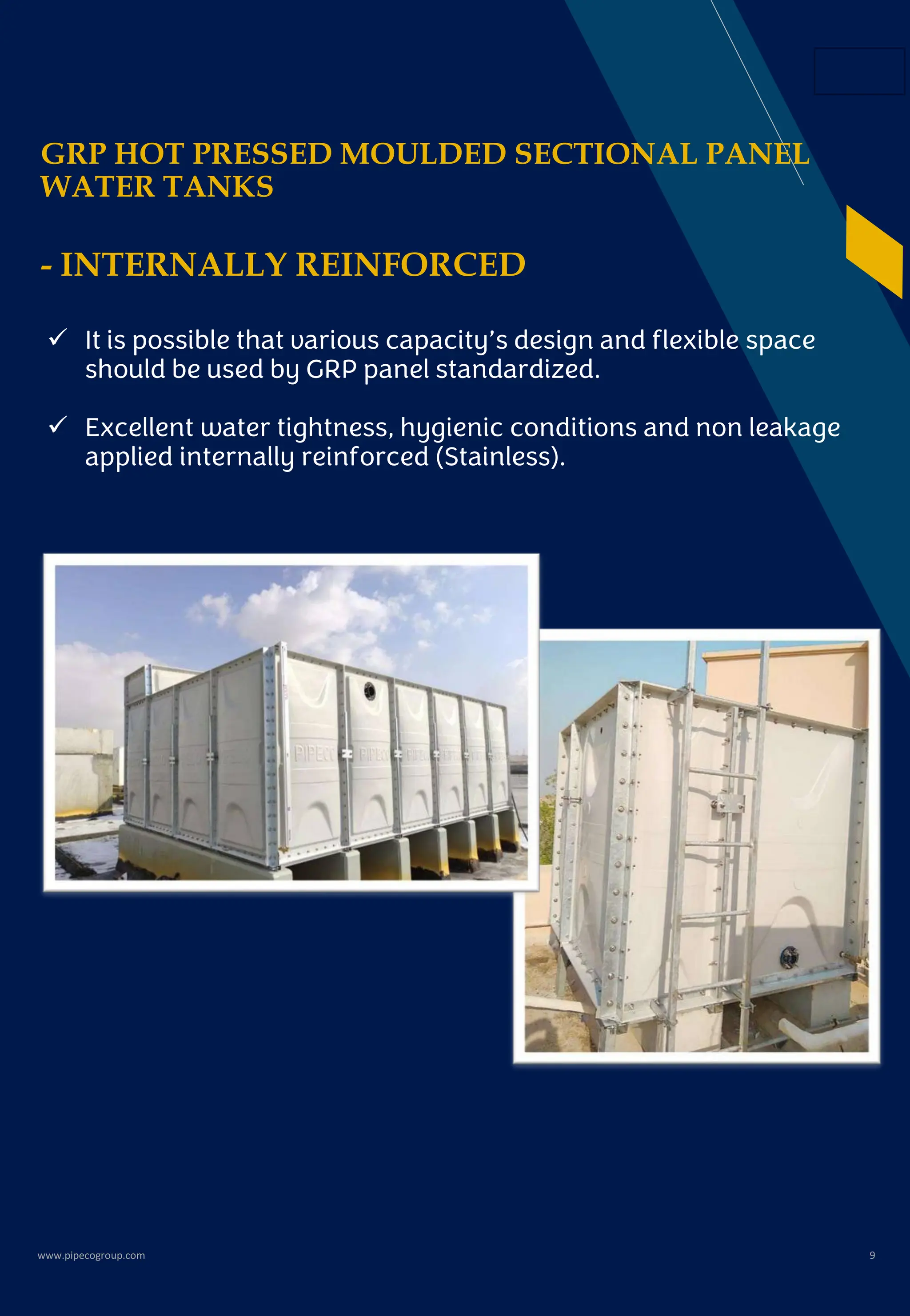 Pipeco Group India - Company Profile for Water tanks | PDF