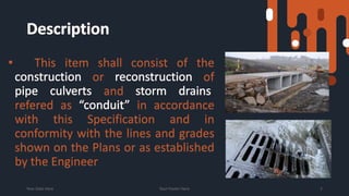 Item 500 - Pipe Culverts and Storm Drains | PPTX