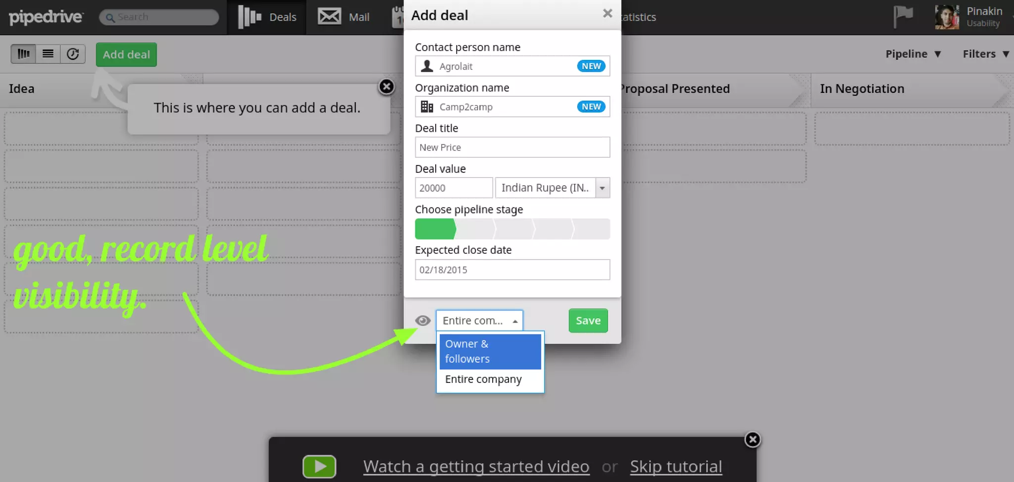 Pipedrive onboarding | PDF