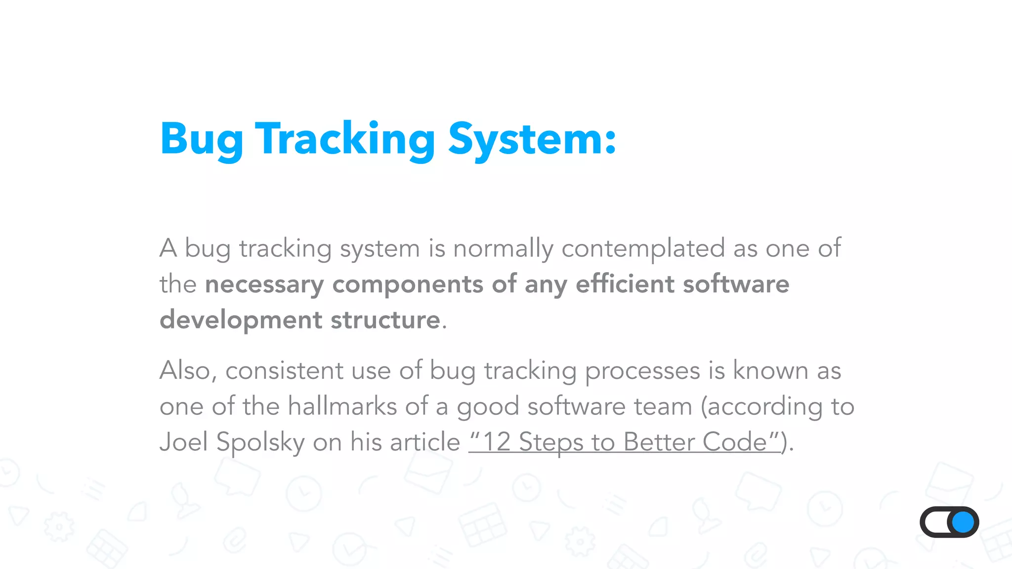 What is bug tracking? | PPT