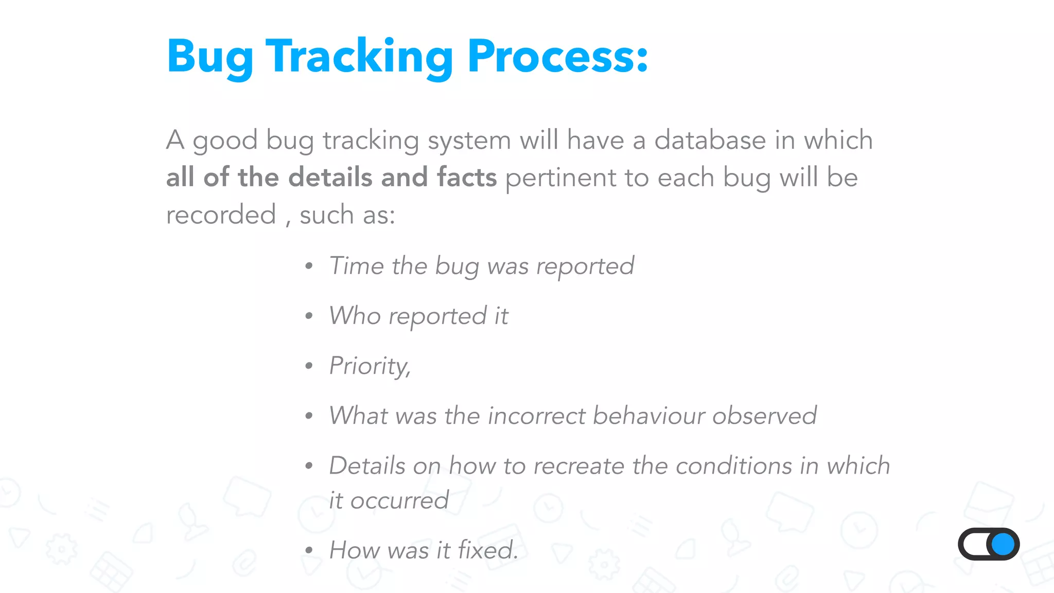 What is bug tracking? | PPT