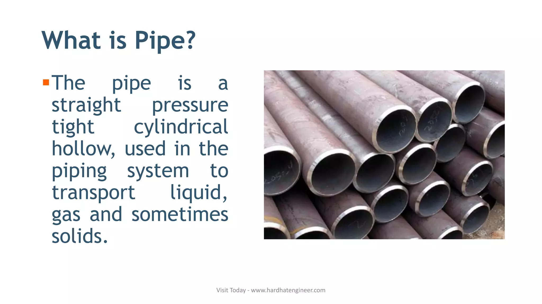 Fundamental of Pipes for Oil & Gas Engineer | PDF