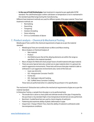 Fundamental of Pipe / Pipeline used in Process Piping. | PDF