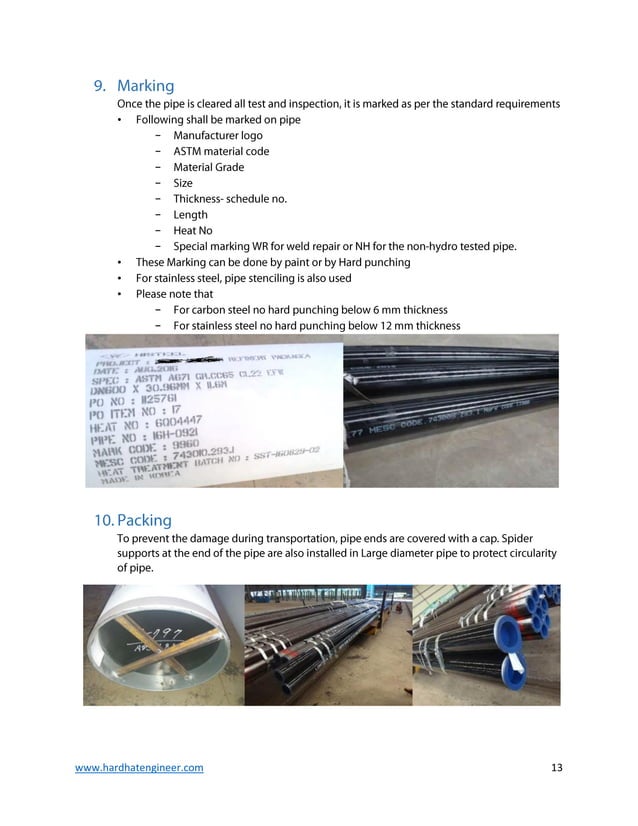 Fundamental of Pipe / Pipeline used in Process Piping. | PDF | Science