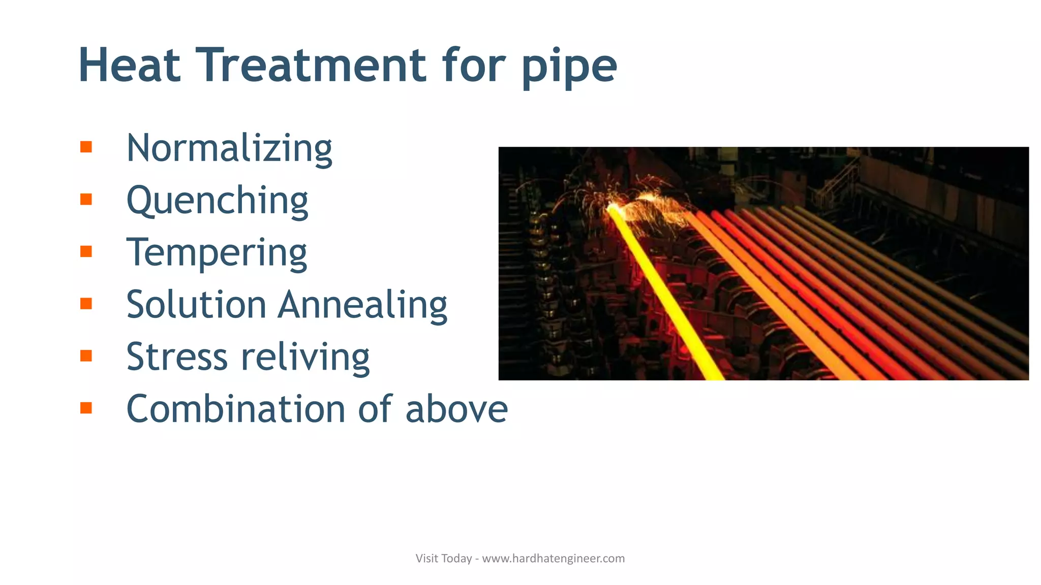 Pipe Hydrotest , Inspection, Visual and Dimensional Inspection ...