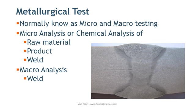 Pipe Hydrotest , Inspection, Visual and Dimensional Inspection ...