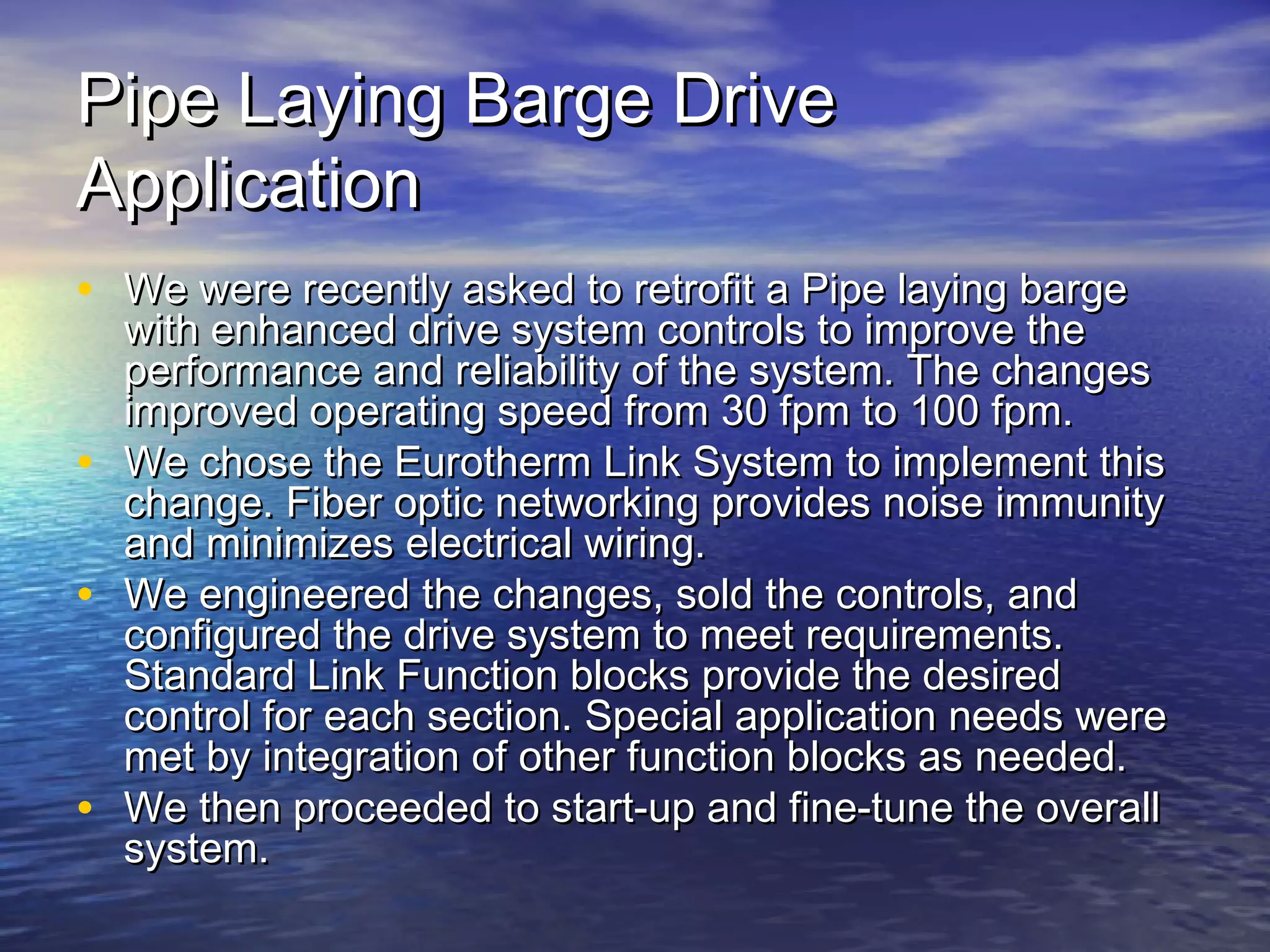 Pipe laying barge | PPT