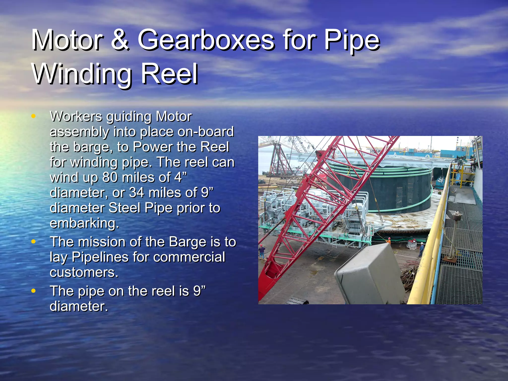 Pipe laying barge | PPT