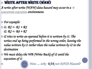 Pipeline and data hazard | PDF