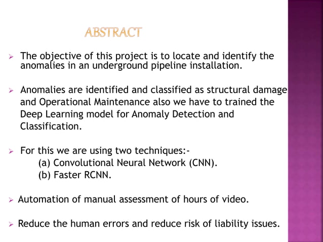 Pipeline Anomaly Detection Pptx Artificial Intelligence