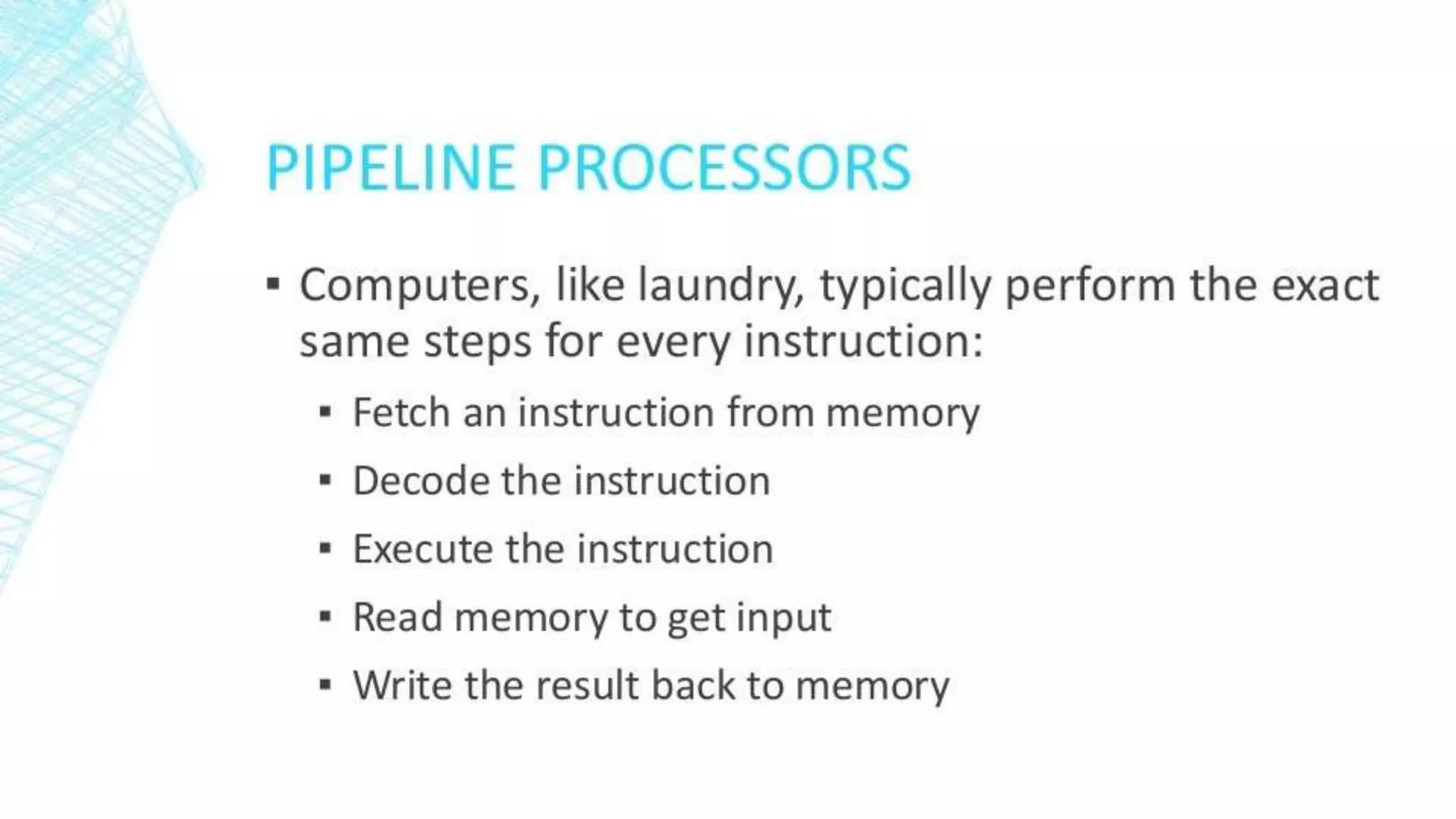 Pipeline Processing Architecture | PPT